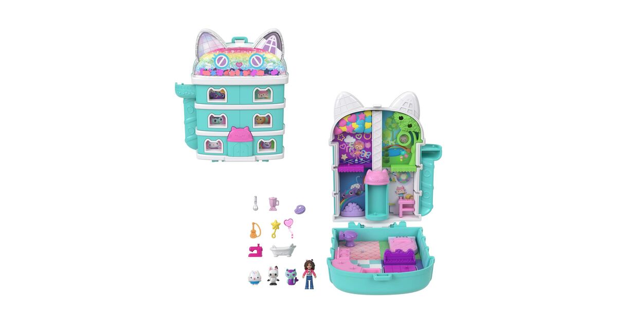 Mattel Polly Pocket: Mini Dolls 1'' Polly Mini - Gabby's Dollhouse ...