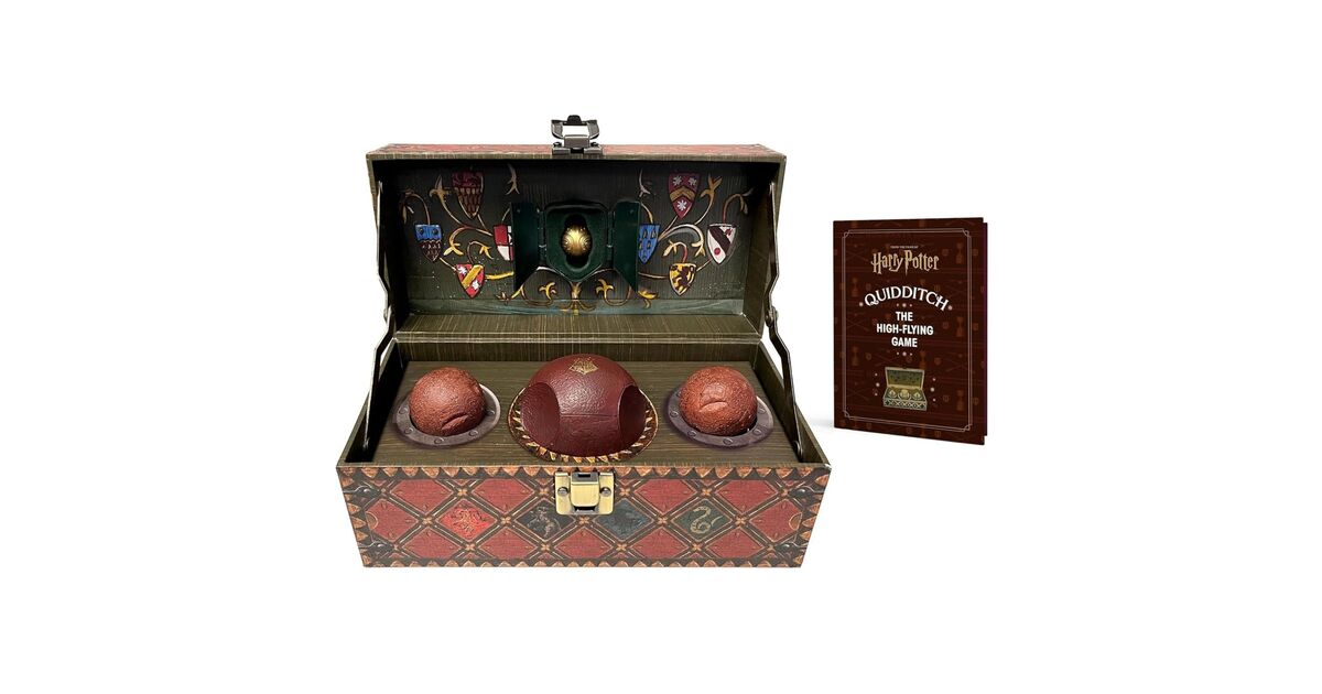 Harry Potter Collectible Quidditch Set (Includes Removeable Golden ...