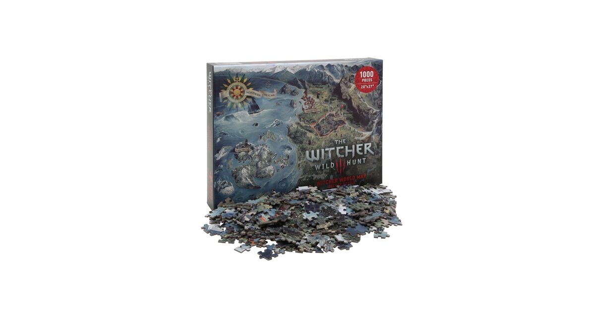 The Witcher 3 Wild Hunt Puzzle Northern Realms Map | Nerdom