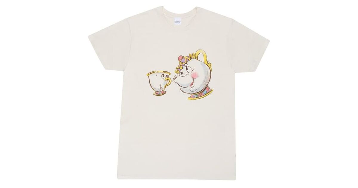 Disney Beauty And The Beast Chip And Potts Natural T-shirt | Nerdom, Greece