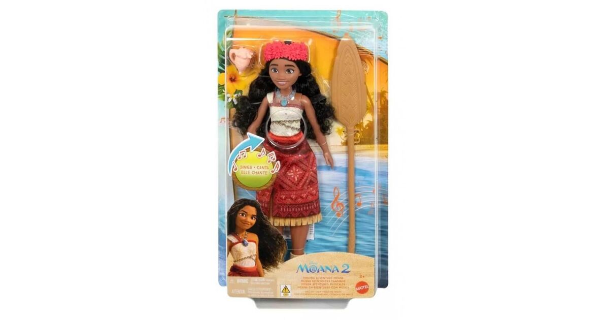 Mattel Disney Princess: Vaiana 2 - Singing Adventure Vaiana Doll ...