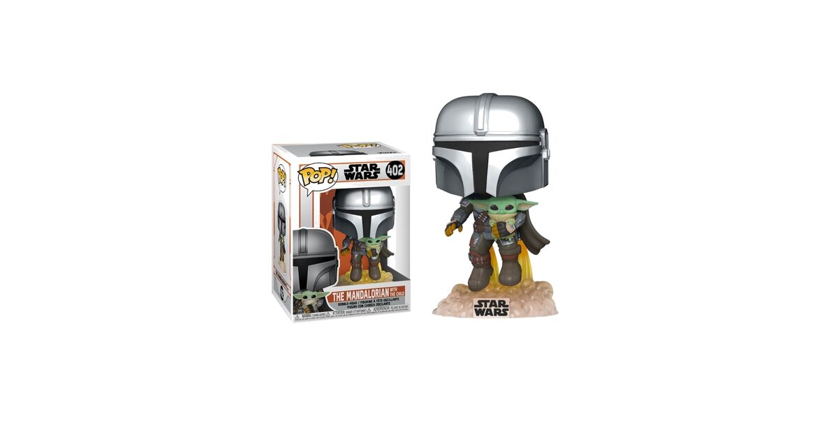 Funko Pop! Star Wars The Mandalorian Mando Flying with Jet Pack | Nerdom