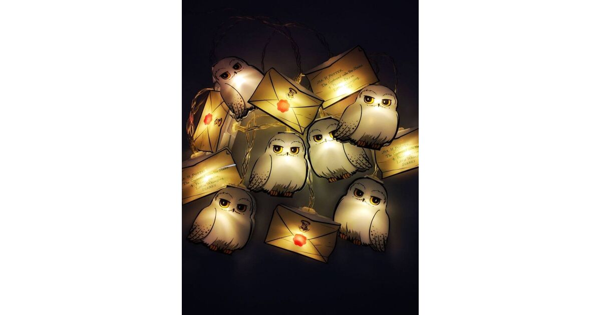 Harry Potter 2D String Lights Letter of Acceptance & Hedwig | Nerdom