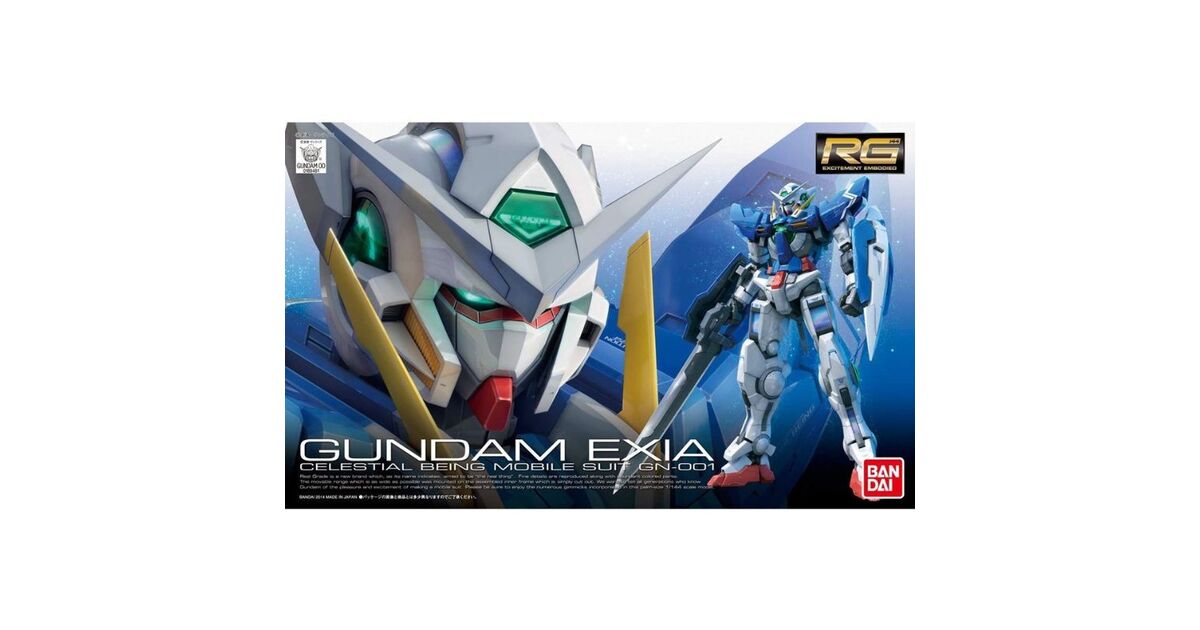 GUNDAM - RG 1/144 GN-001 Gundam Exia - Model Kit | Nerdom