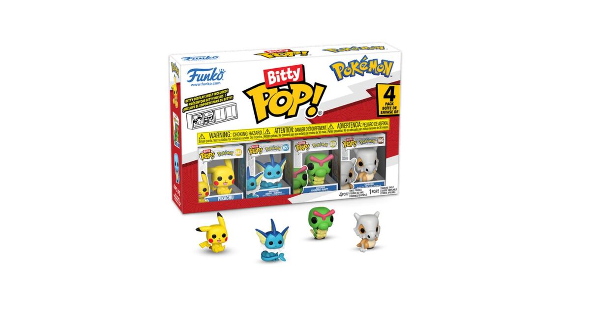 Φιγούρες Funko Bitty Pop! 4-Pack Pokemon Pikachu, Squirtle, Charmander ...