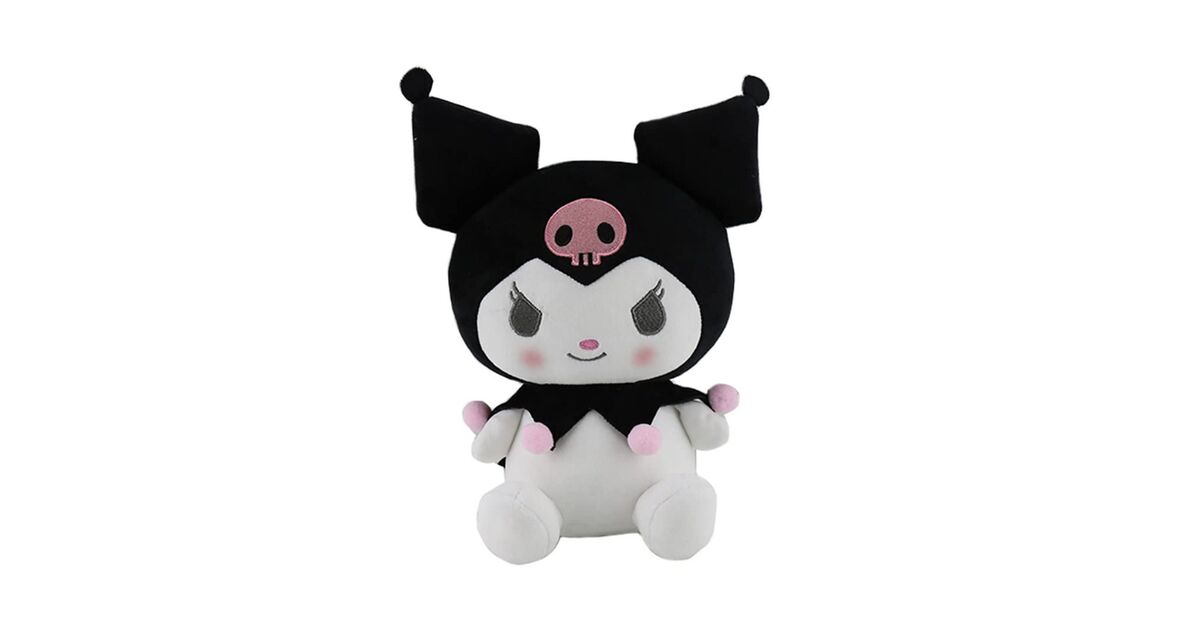 Λούτρινο Sanrio Kuromi Pink Skull Kawaii | Nerdom