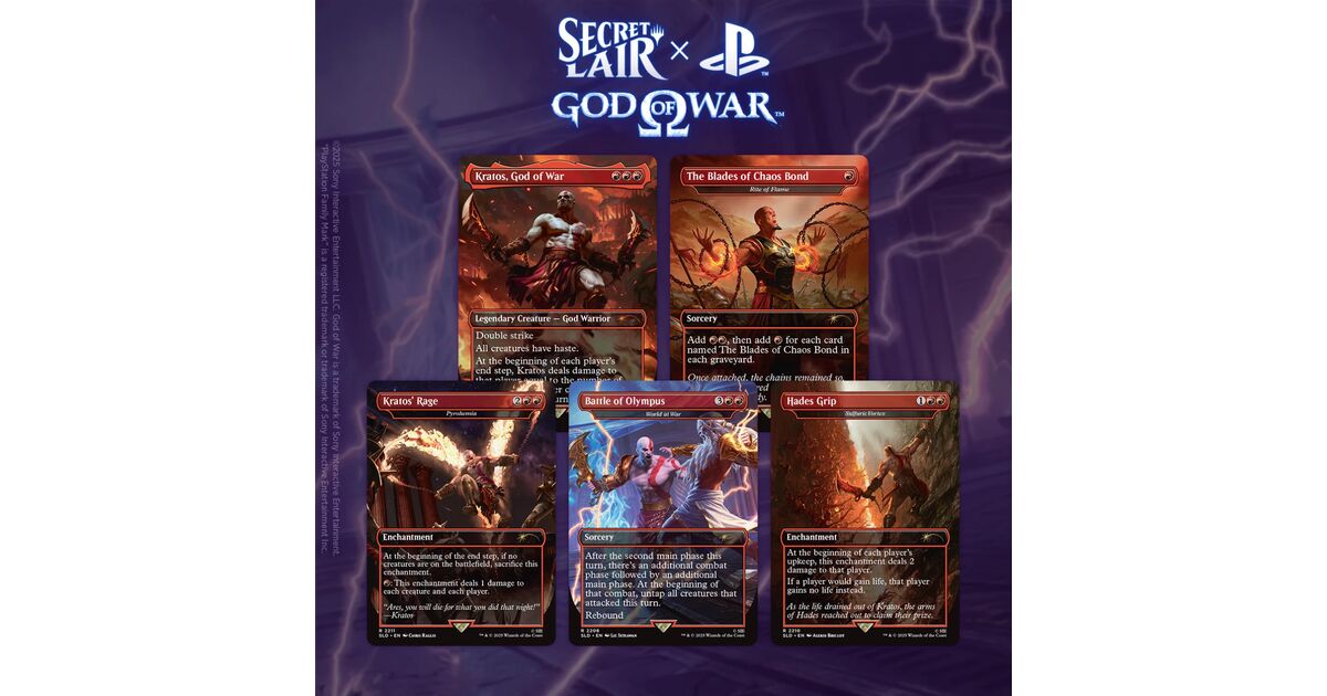 Magic The Gathering Secret Lair x God Of War Greek | Nerdom