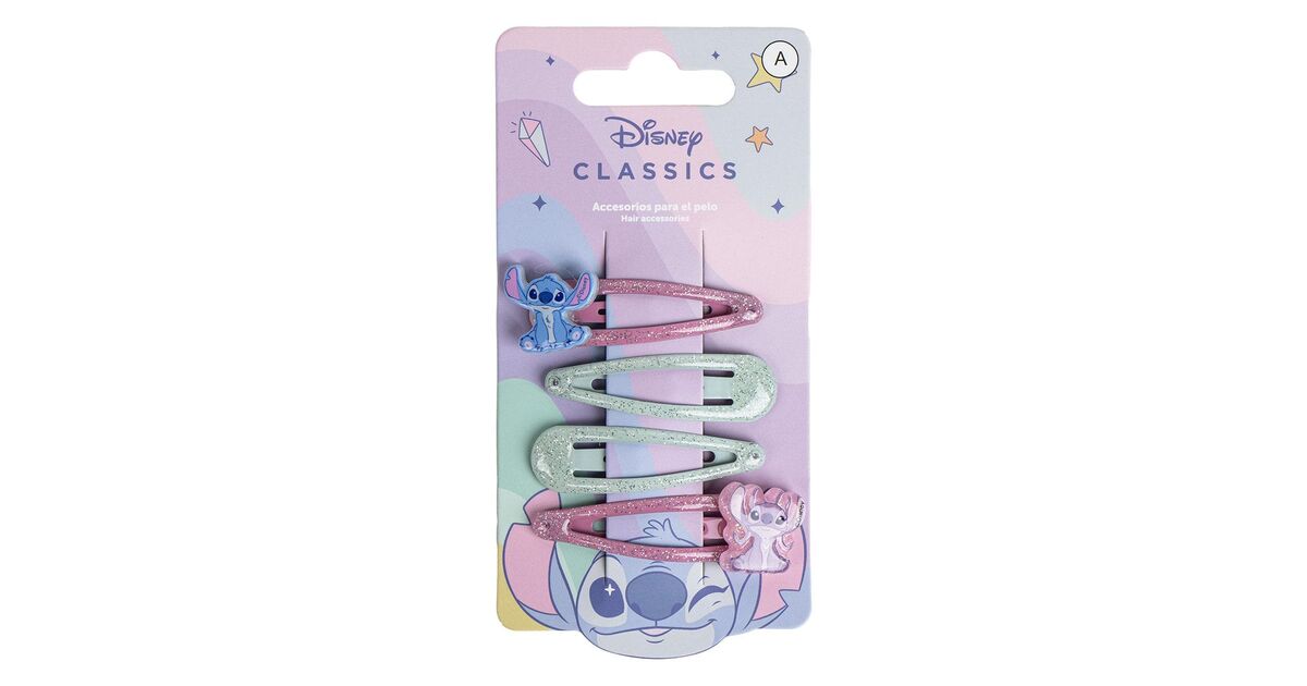 Disney Hair Clips With Charaters 4pieces | Nerdom, Greece