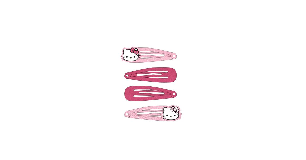 Sanrio Hello Kitty Hair Clips 4 pieces | Nerdom, Greece