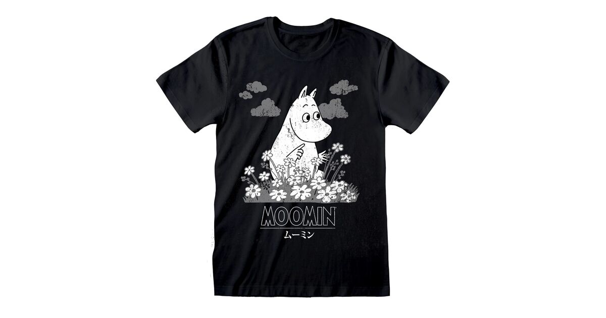 Moomins Flowers Japanese T-Shirt | Nerdom