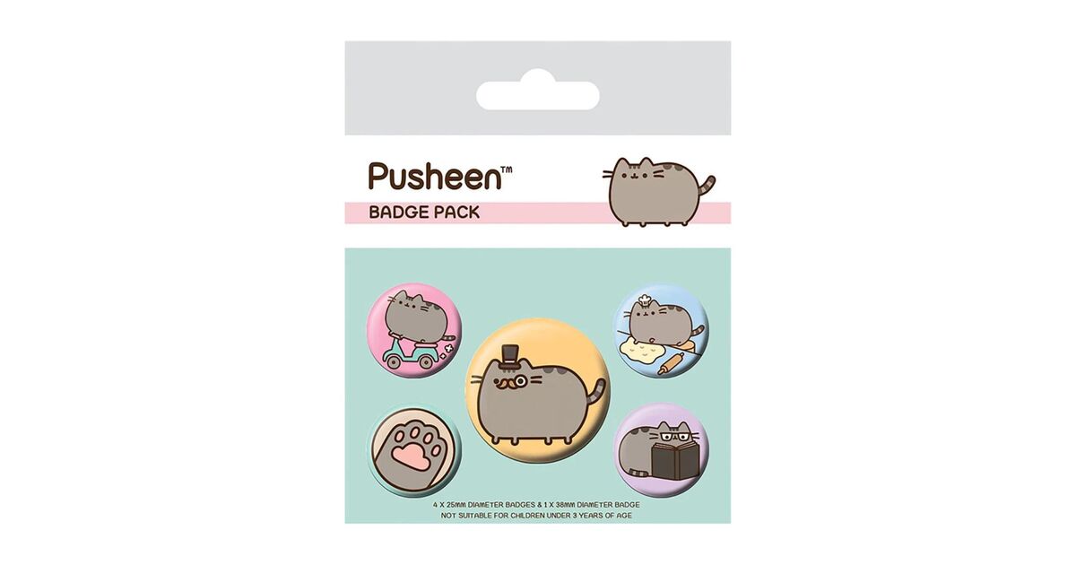 Pusheen Fancy Badge Pack | Nerdom, Greece