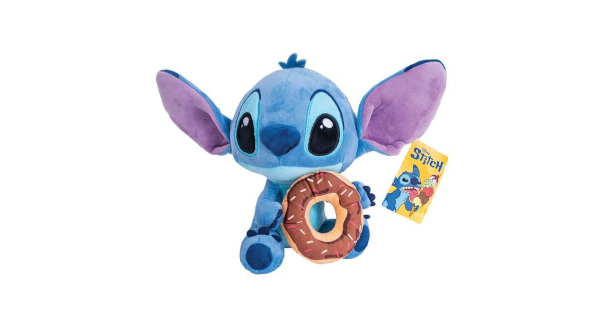 Λούτρινο Disney Stitch With Donut 25cm | Nerdom