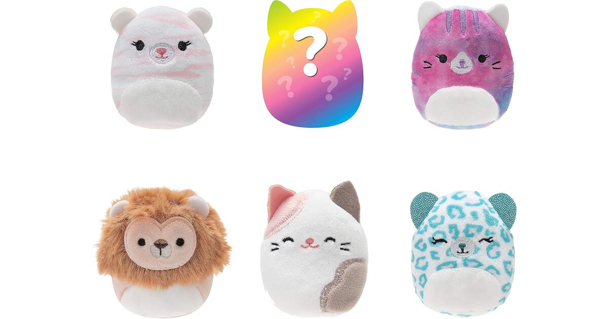 Squishville Mini Squishmallows 6-pack Purr-fect Squad 1pc Random ...
