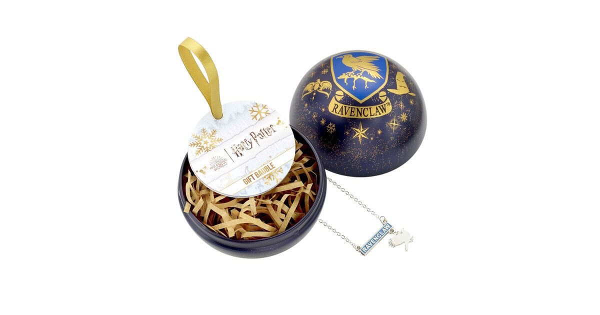 Harry Potter Christmas Bauble Ravenclaw and Necklace | Nerdom