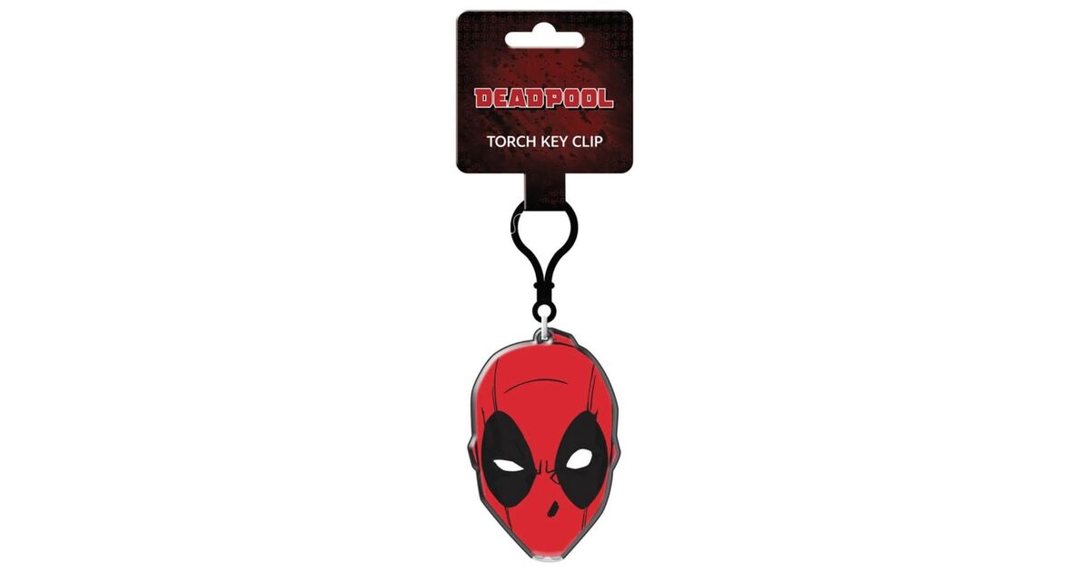 Marvel Deadpool Torch Light Key Keychain | Nerdom, Greece