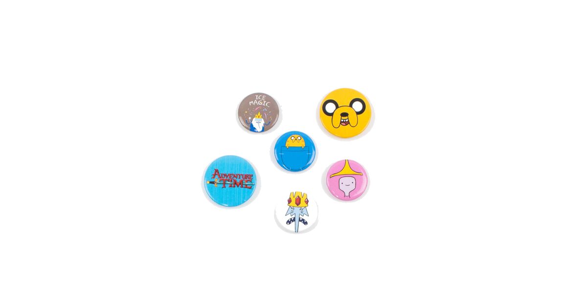 Adventure Time 6-Pack Pin Badges | Nerdom, Greece