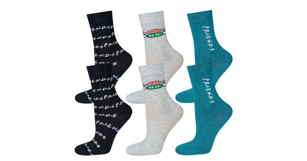 Friends Central Perk Set of 3 Socks | Nerdom, Greece