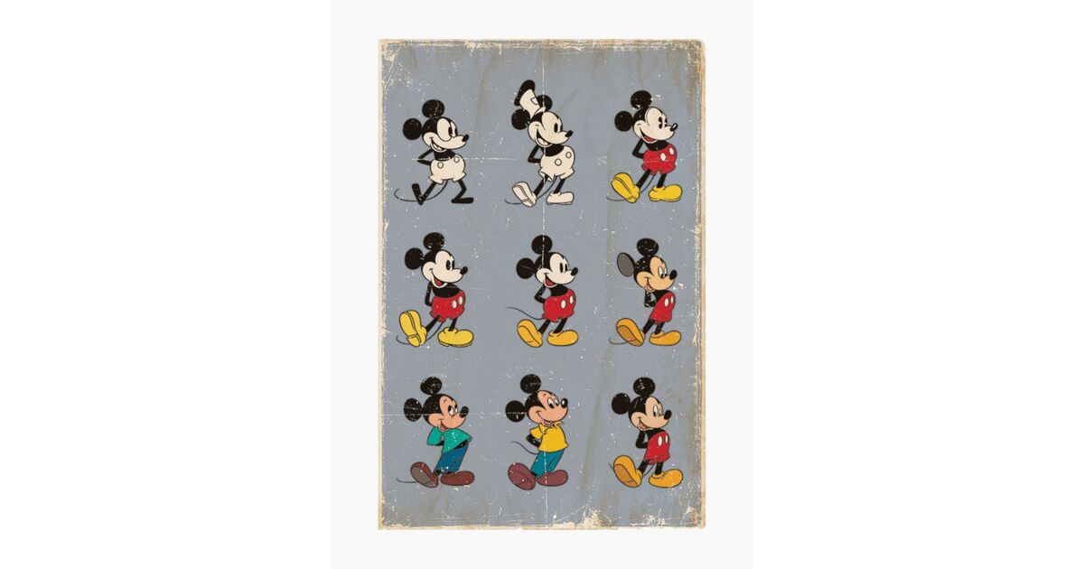 Disney Mickey Mouse Evolution Poster | Nerdom, Greece