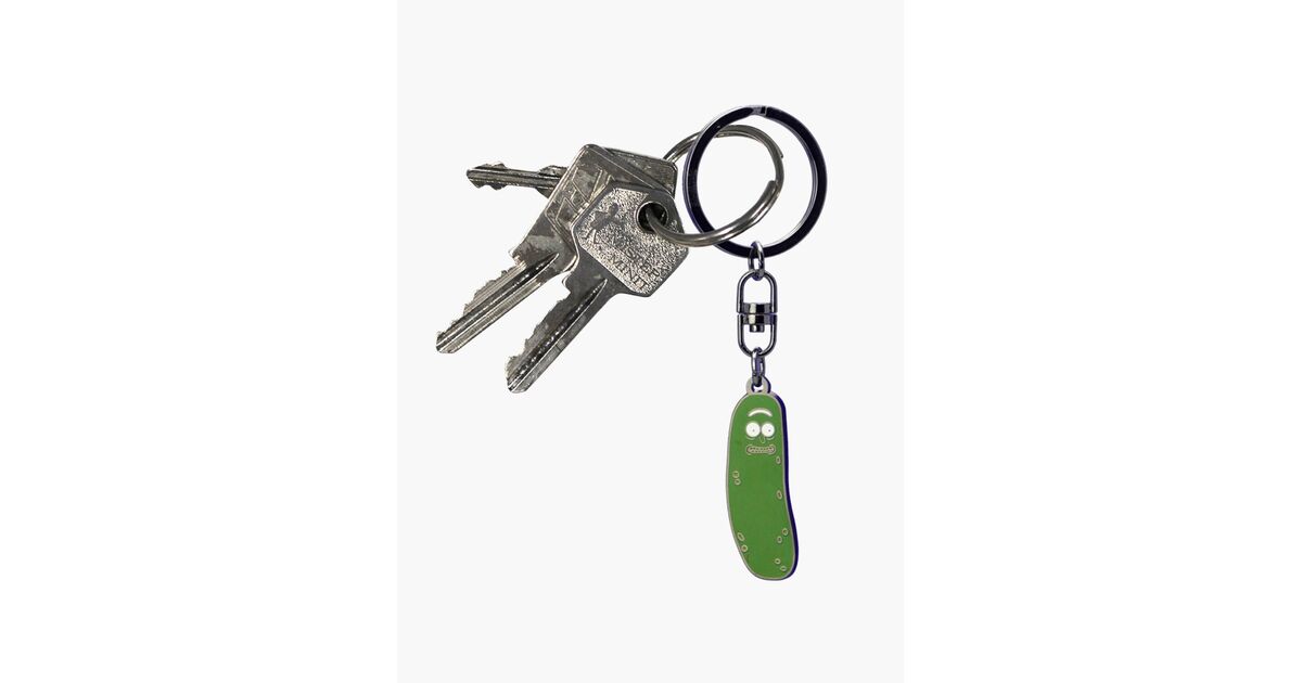 Rick & Morty Pickle Rick Keychain | Nerdom