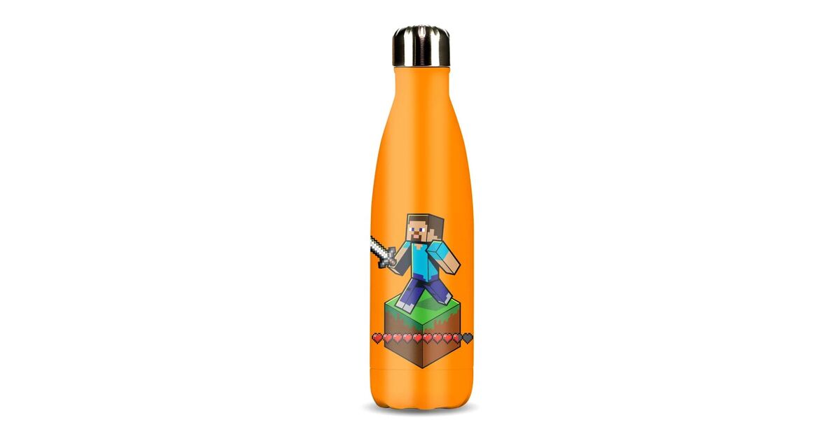 Minecraft Aluminium Water Bottle Steve | Nerdom, Greece