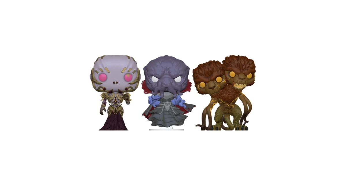 Funko Pop! Dungeons & Dragons - Vecna, Mind Flayer, Demogorgon 3-Pack ...