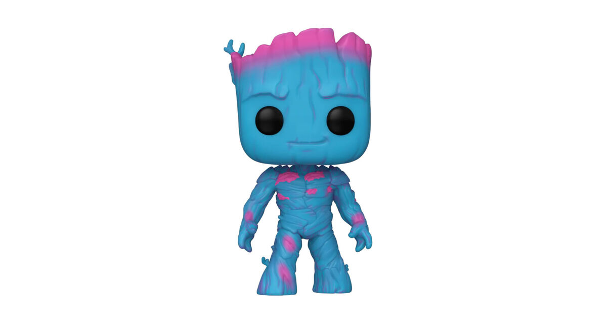 Funko Pop! Marvel Guardians Of The Galaxy Groot (Black Light )(Special ...