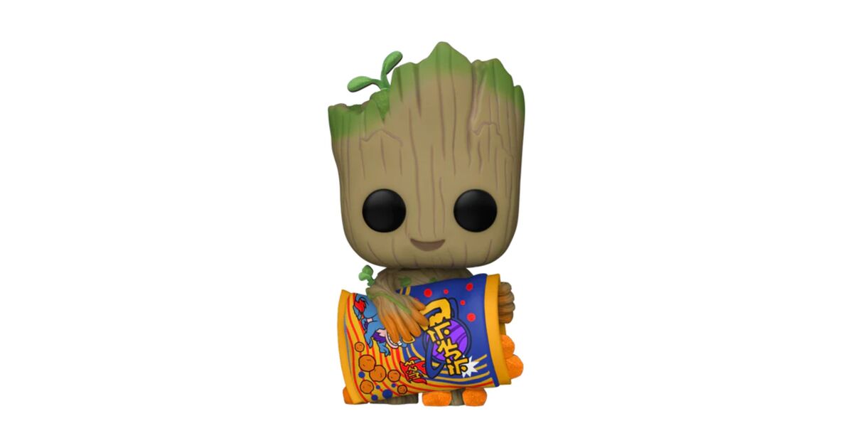 Funko Pop! I am Groot With Cheese Puffs Flocked (Special Edition ...