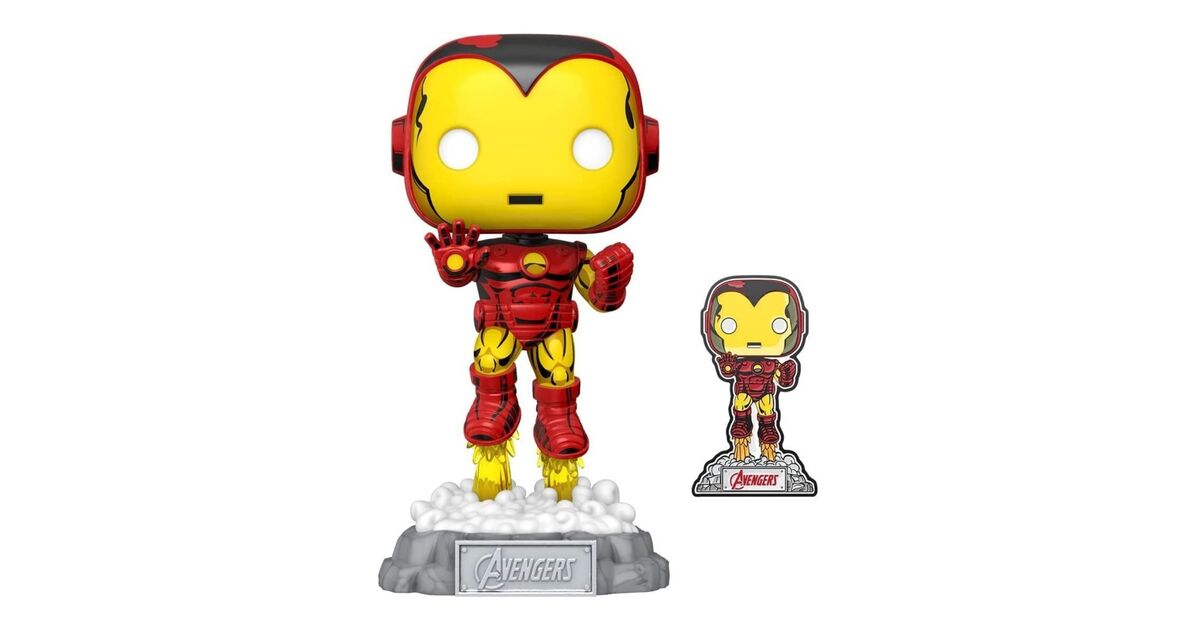 Funko Pop! Marvel Avengers Iron Man with Pin (Special Edition) #69060 ...