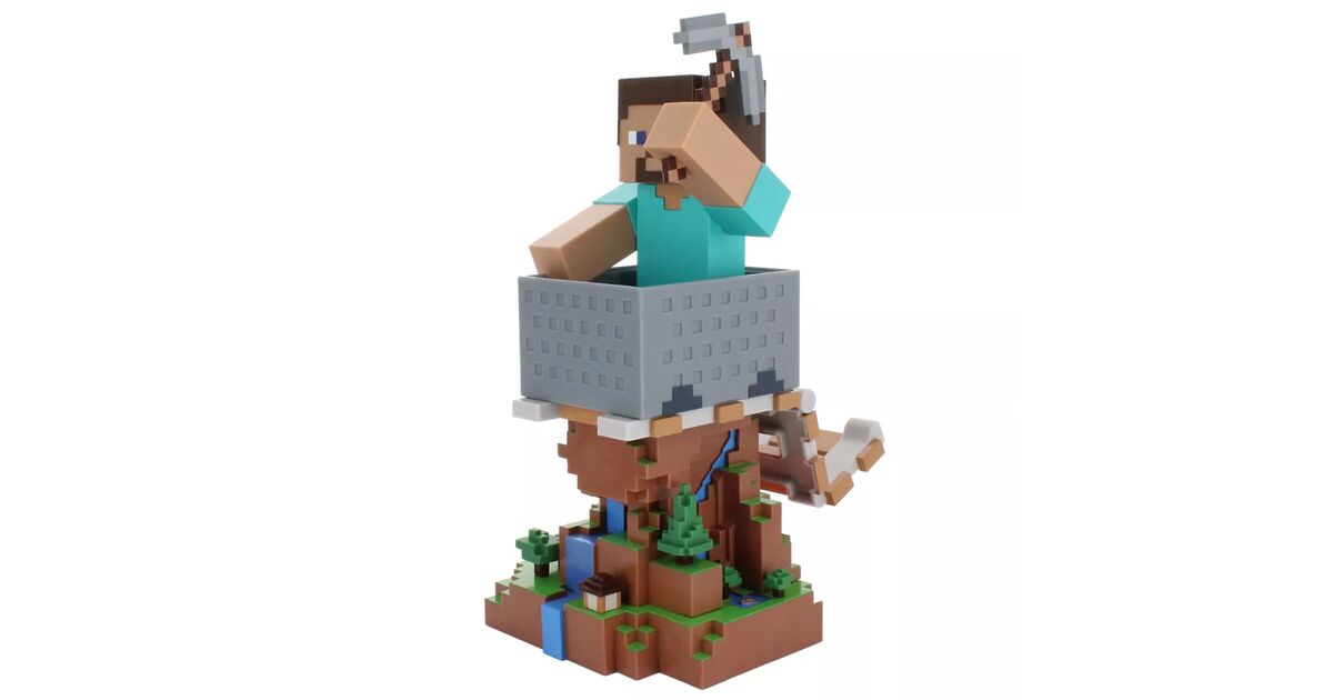 Cable Guys Minecraft Steve Phone & Controller Holder | Nerdom, Greece