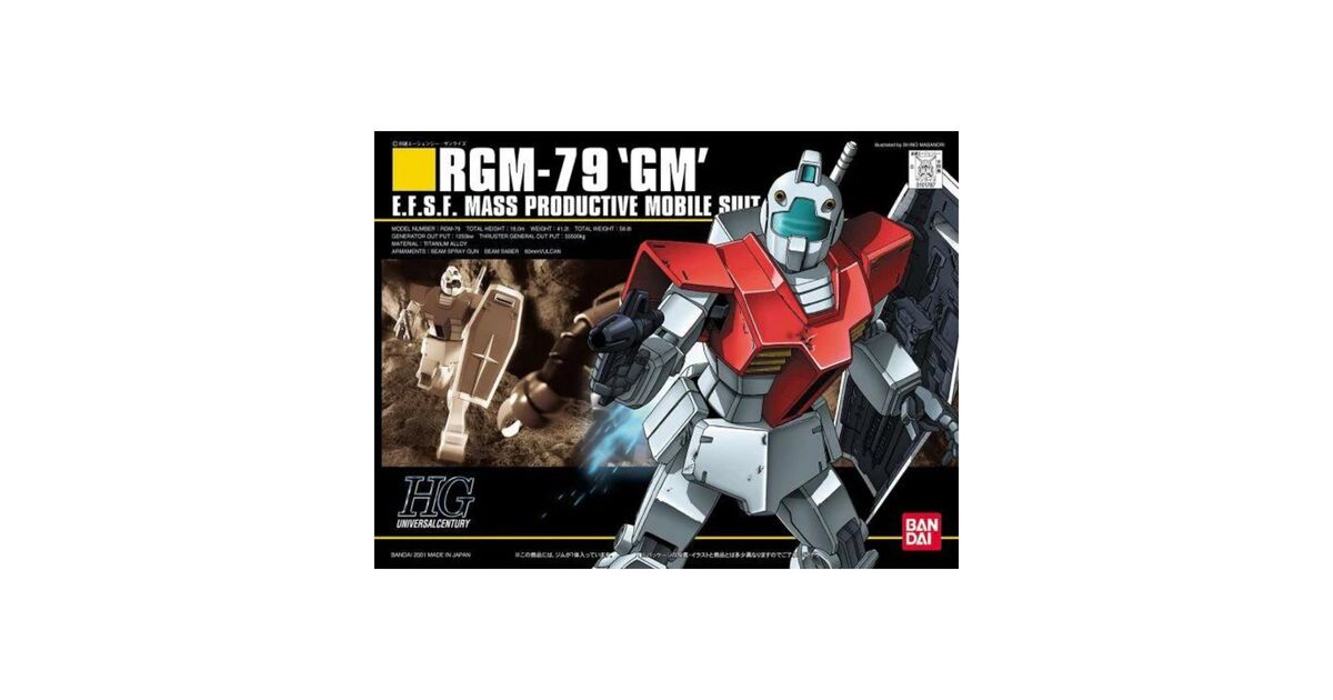 Gundam HGUC 1/144 RGM-79 GM Model Kit | Nerdom