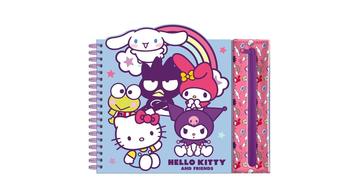 Hello Kitty And Friends Activity Notebook and Removable Case | Nerdom ...