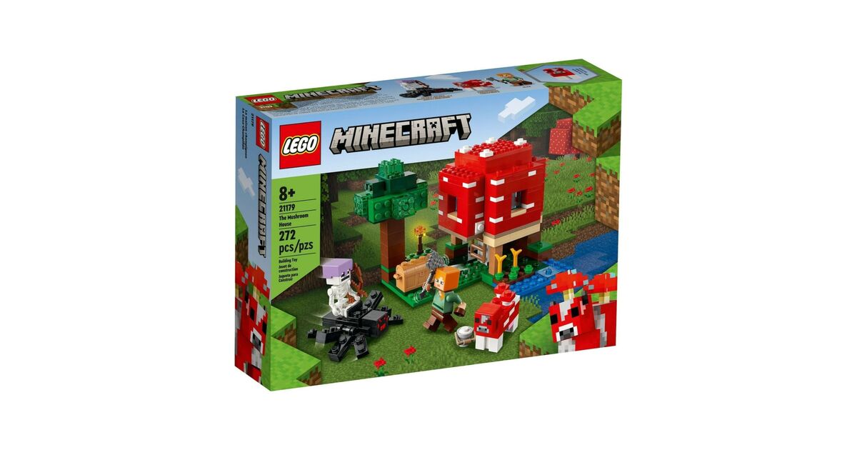 LEGO® Minecraft The Mushroom House (21179) | Nerdom, Greece