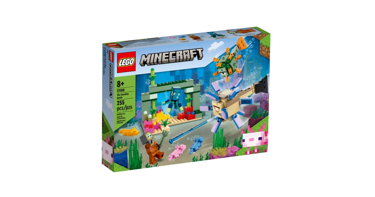 LEGO® Minecraft The Guardian Battle (21180) | Nerdom, Greece
