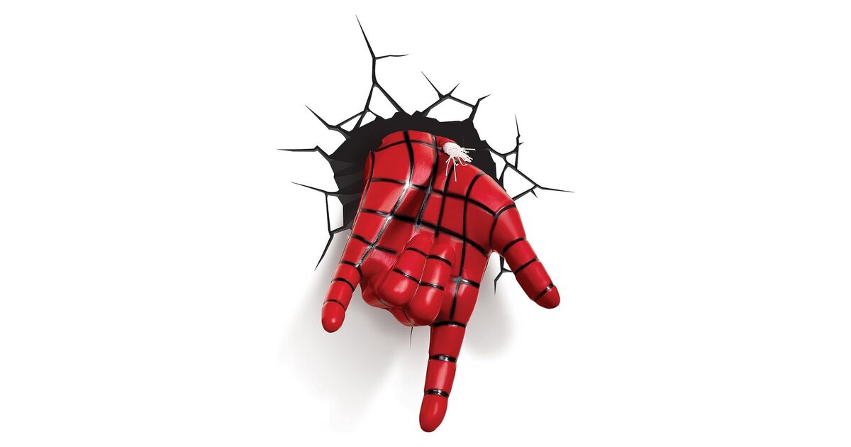Marvel 3D Logo Light Spider Man Hand | Nerdom, Greece