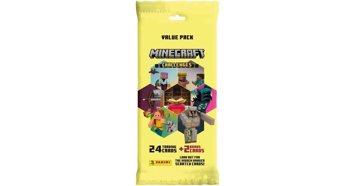 Panini Minecraft Challenges Trading Cards Fat Pack | Nerdom, Greece