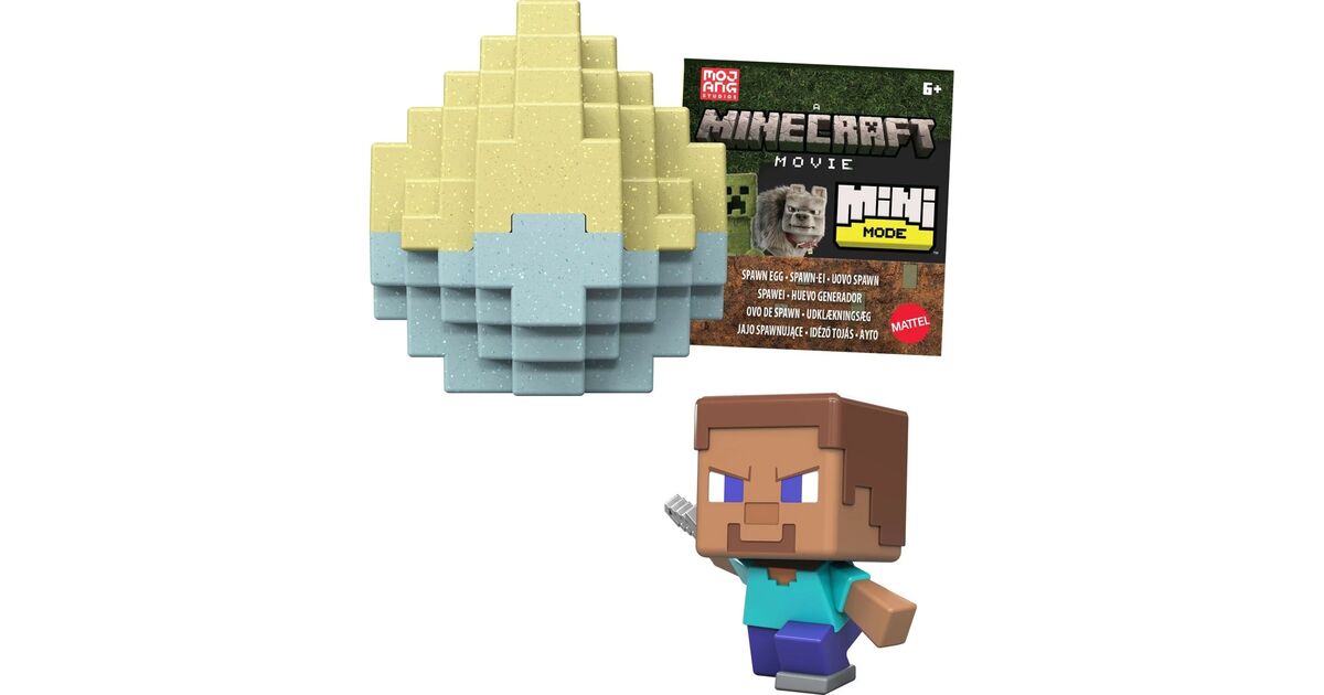 Mattel Minecraft: Mini Mode Steve Spawn Egg (JFB62) | Nerdom