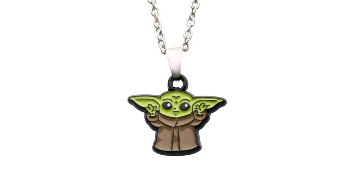 Star Wars Mandalorian Grogu raised Hands Necklace | Nerdom, Greece