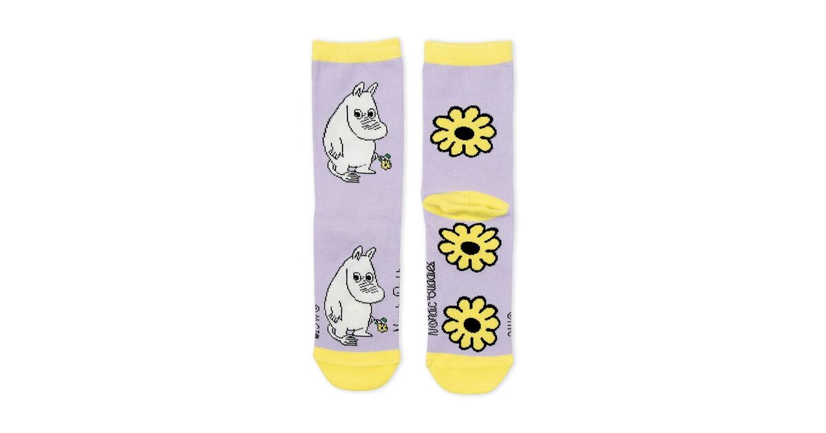 Moomin Moomintroll With Flowers Socks | Nerdom, Greece