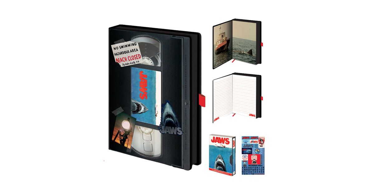 Jaws VHS A5 Premium Notebook | Nerdom, Greece