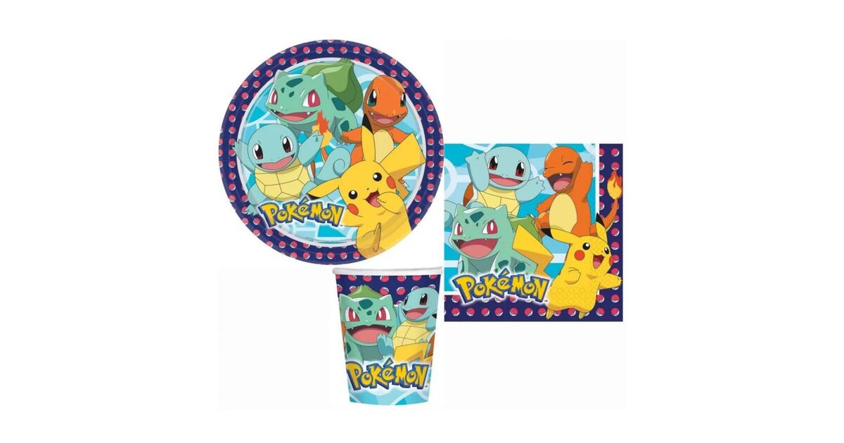 Pokemon Party Set of 32 Pieces | Nerdom