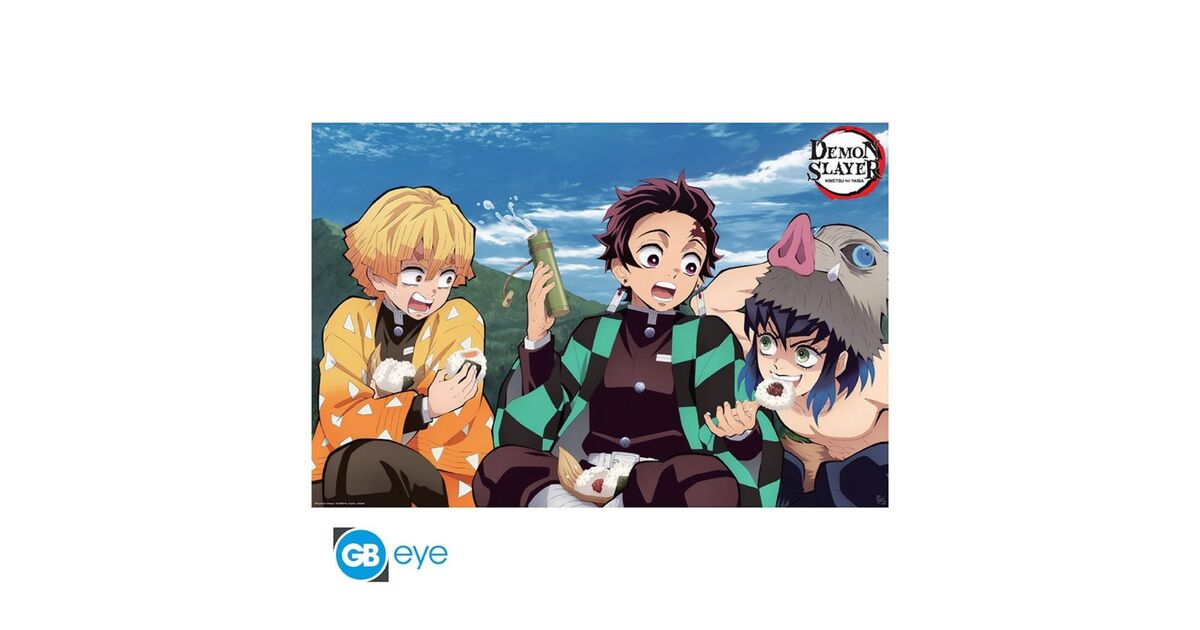 Αφίσα Demon Slayer Tanjiro,Inosuke,Zenitsu | Nerdom