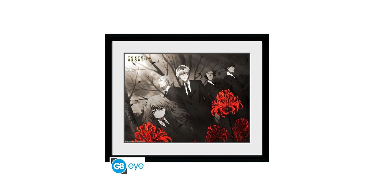 Tokyo Ghoul:Re Red Flowers Poster Framed | Nerdom, Greece