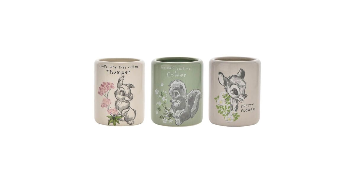 Disney Bambi Forest Friends Set of 3 Character Pots | Nerdom, Greece