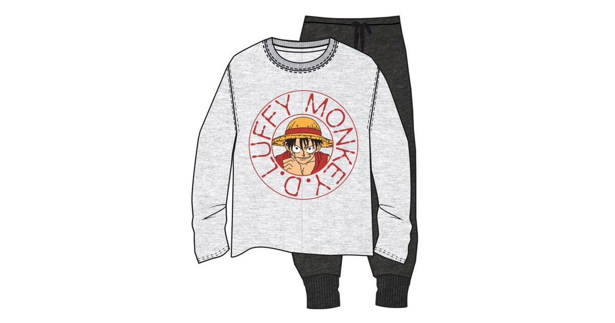 One Piece Monkey D. Luffy Adult Pijama | Nerdom
