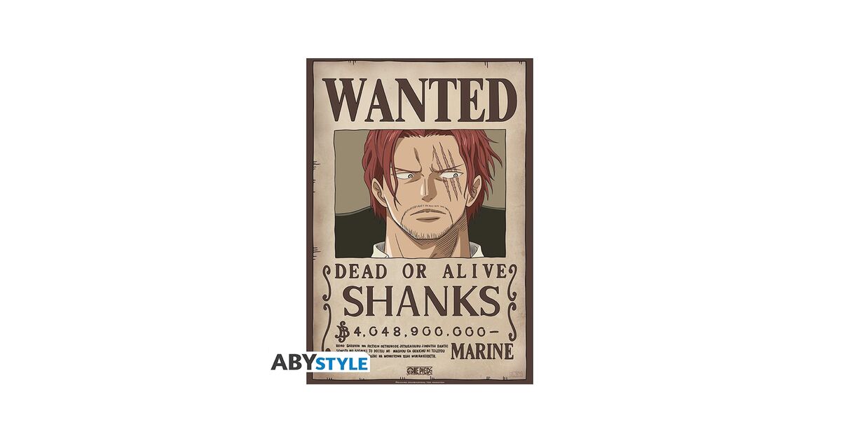 One Piece Wanted Shanks Poster | Nerdom