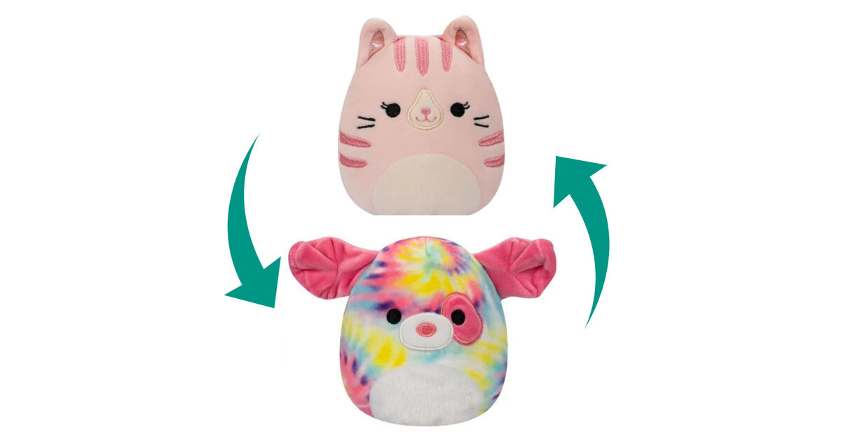 Squishmallows Flip A Mallow Laura The Pink Tabby Cat/Sheena | Nerdom, Greece