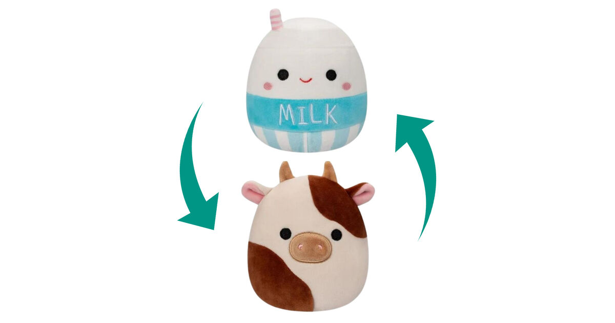 Squishmallows Flip A Mallow Ronnie The Cow/Melly The Milk Carton | Nerdom, Greece