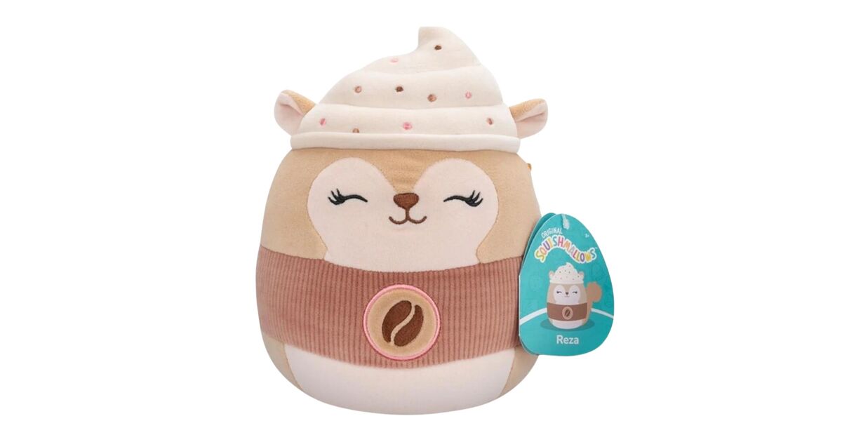 Λούτρινο Squishmallows Leza The Squirell Latte | Nerdom