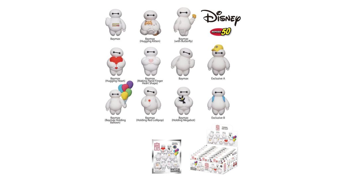 Baymax 3D Bag Clip Random (1pc) | Nerdom, Greece