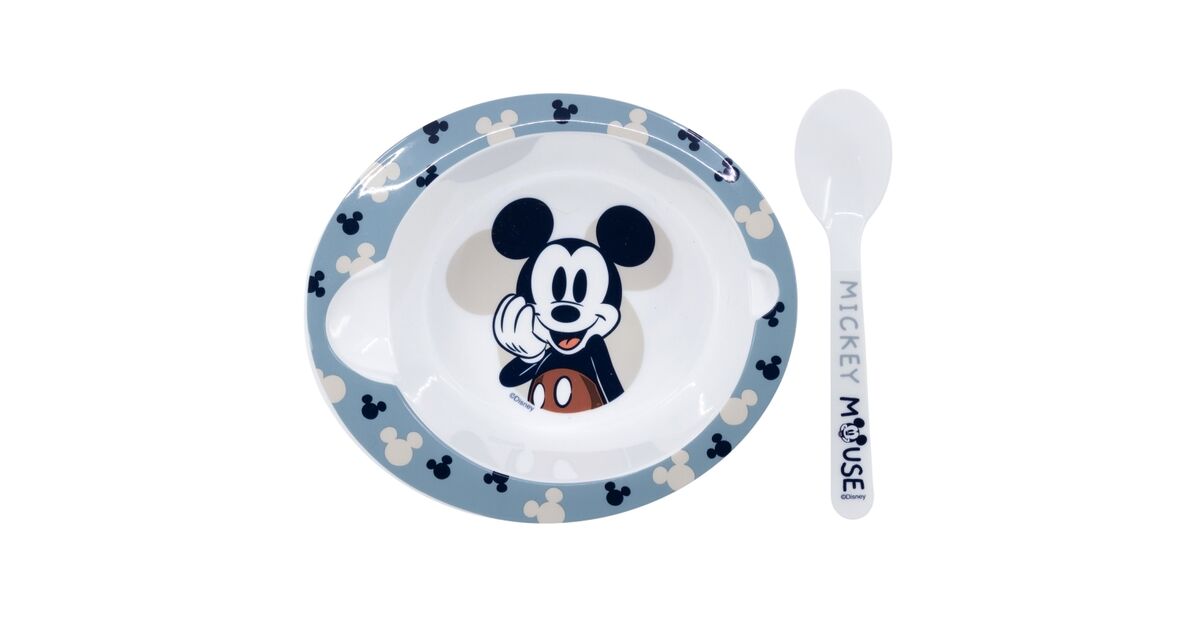 Μπολ με Κουτάλι Disney Mickey Mouse Mickey Mouse Full Of Smiles ...